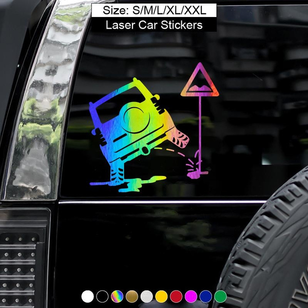1PC Fuuny Is Peeing Car Stickers for Car Window Car Accessories Vinyl ...