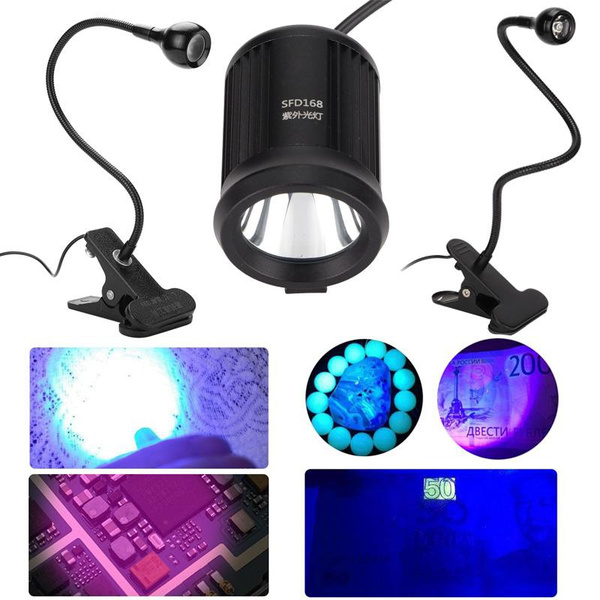Portable USB 3W/6‑10W UV Glue Lamp, Ultraviolet LED Light USB With Clip ...