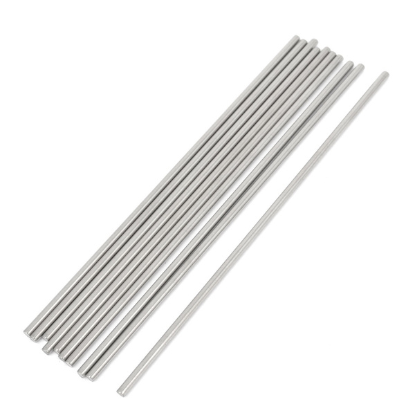 10 Pcs RC Airplane Model Part Stainless Steel Round Rods Axle Bars 3mm ...