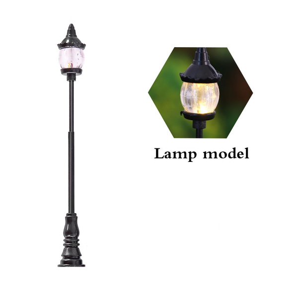 Model Single Head Lamp Post Garden Courtyard Landscape Lamp Scale Lamp ...