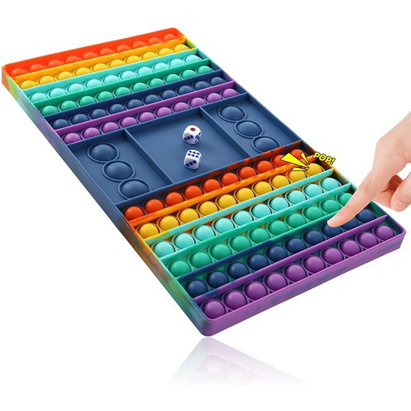 Square Pop it Game Pop it Game Board Big Pop Rainbow Chess Board Push ...