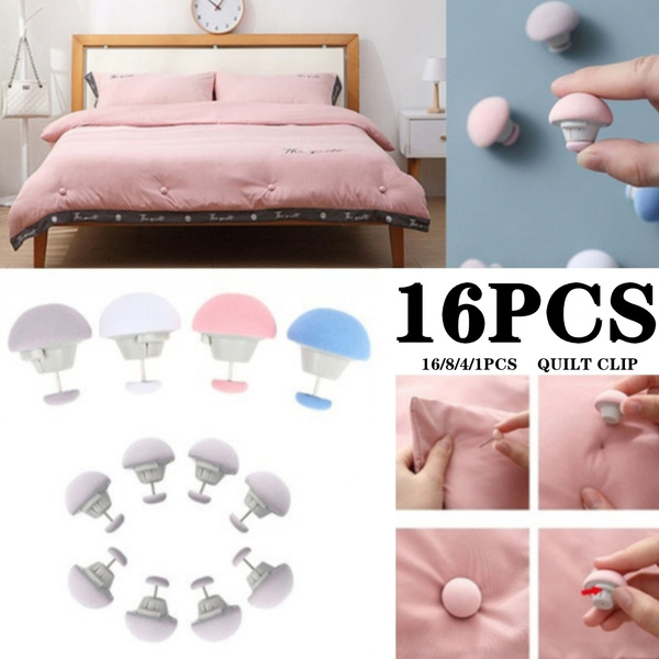 16/8/4/1pcs Mushroom Quilt Cover Fixer Non-slip Quilt Clip Quilt Cover ...