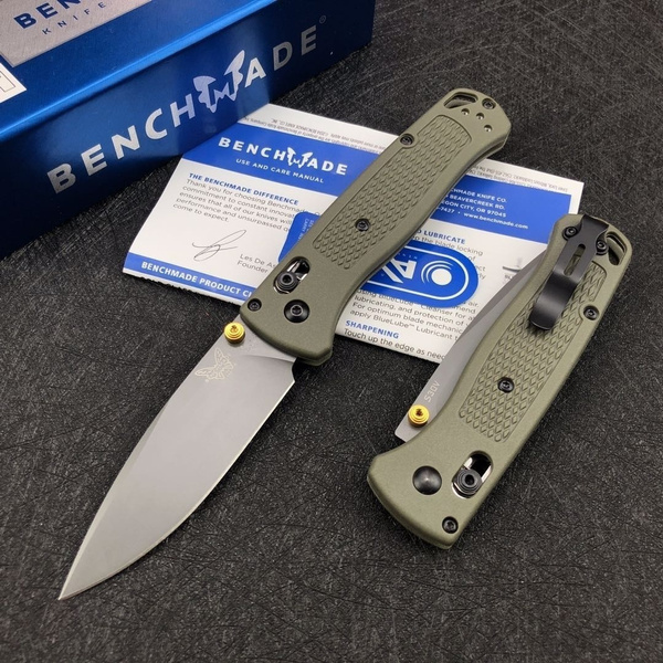 Benchmade 535 Bugout AXIS Folding Knife 3.24"S30V Satin Plain Blade ...