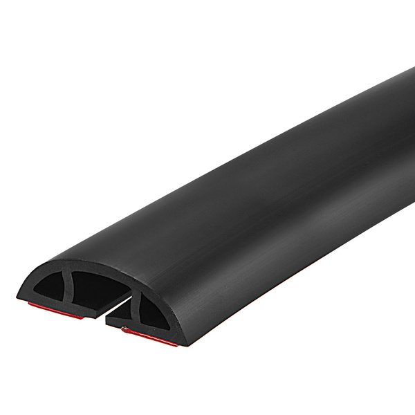 10ft Floor Cord Cover PVC Cable Protector 0.4" W x 0.24" H Cable ...