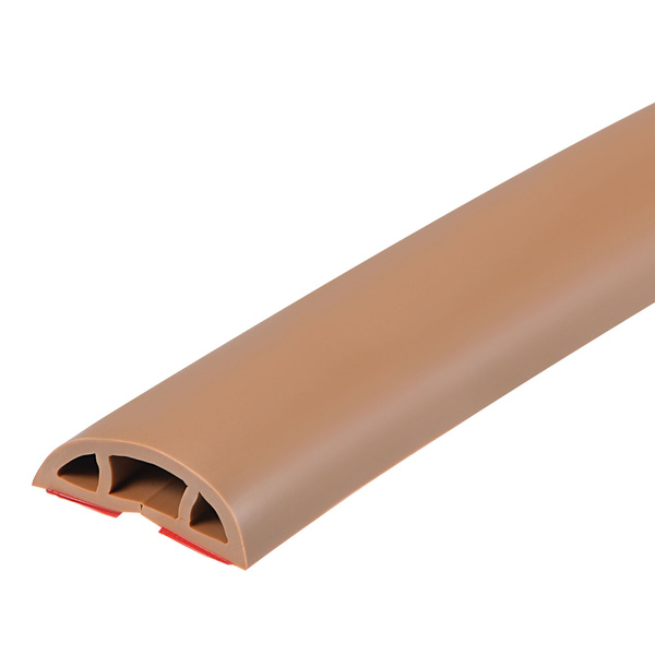 10ft Floor Cord Cover PVC Cable Protector 0.4" W x 0.24" H Cable ...