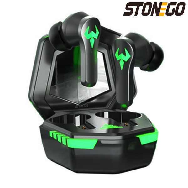 STONEGO 1PC TWS Wireless Gaming Headphones, Noise Cancellation Gaming ...