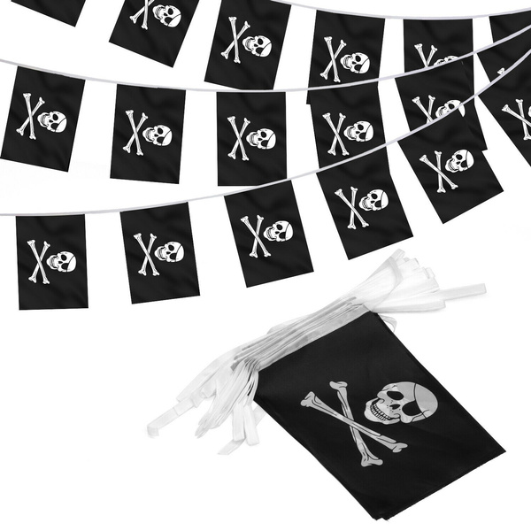 Anley Pirate Flag Jolly Roger String Flag - for Party Decorations, Bars ...