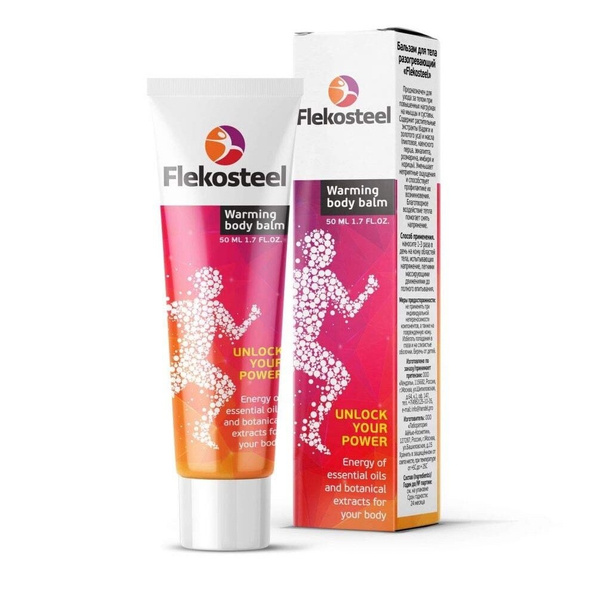 Flekosteel Warming Body Balm Relieves Muscle Painkiller Cream 75 Ml ...