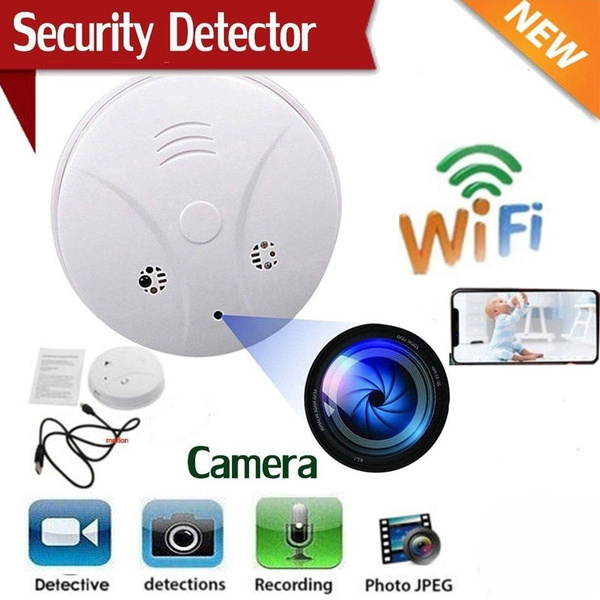 New Hidden WIFI Camera DVR Security Smoke Detector Hidden Nanny ...