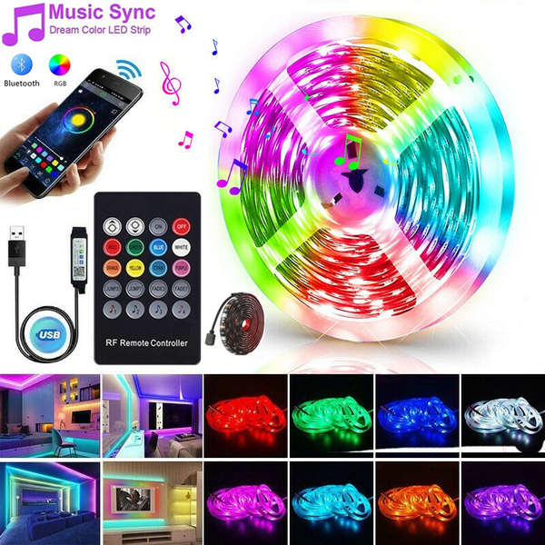 Dream Color LED Strip Lights, App Control Rgb Light Strips with Chasing ...