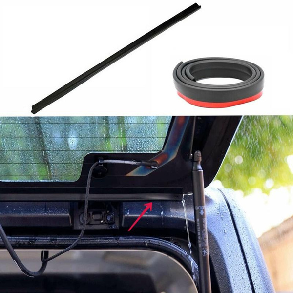 Rear Window Rain Gutter Drip Rail Deflector for Jeep Wrangler 2008-2022 ...