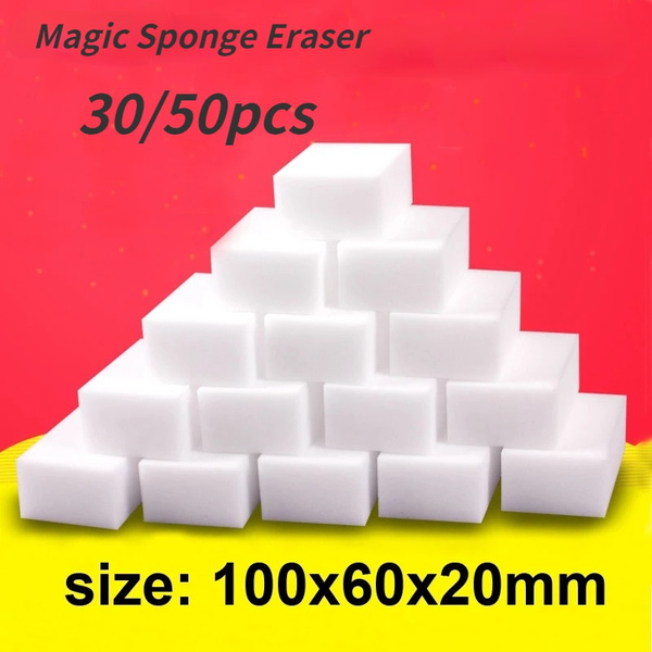 Magic Sponge Eraser 30/50pcs White Sponge Cleaner Multi-functional ...