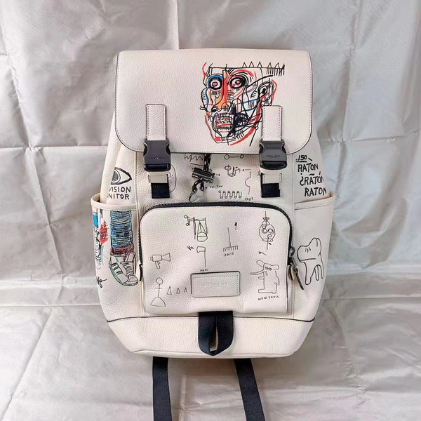 Coach C5427 X Jean Michel Basquiat Track Backpack In Gunmetal/Ivory ...