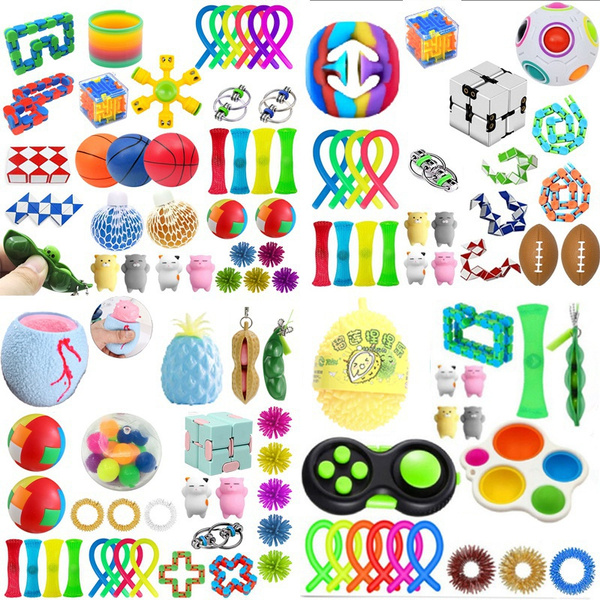 2022 New Fidget Sensory Toy Set Stress Relief Bubble Fidget Toys For ...
