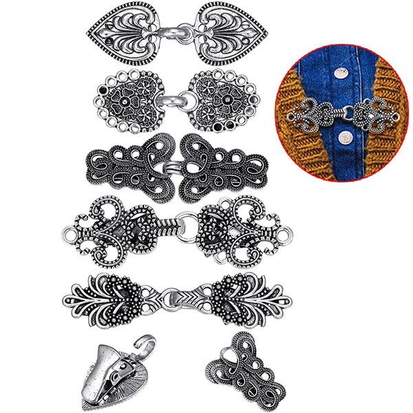 Pack of 5 Vintage Pullover Scarf Clips Retro Swirl Cardigan Cape Pin ...