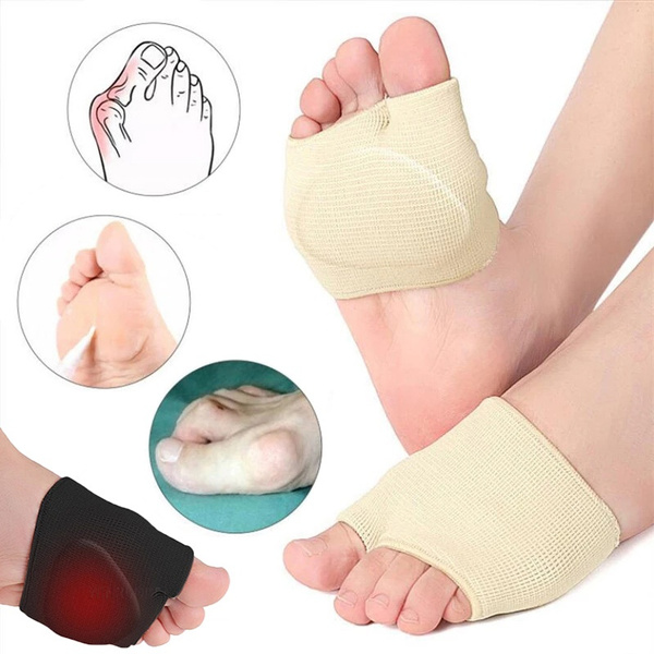 Silicone Metatarsal Pads Half Toe Bunion Sole Forefoot Gel Pads Cushion ...