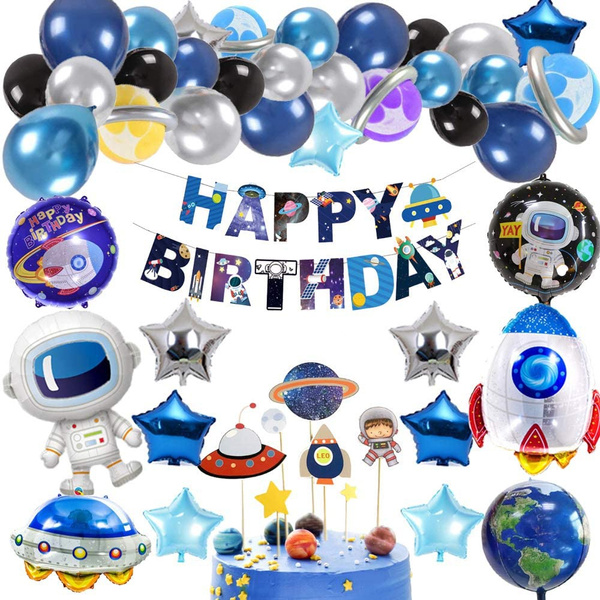 Outer Space Party Balloons, 60PCS Birthday Party Decorations Universe ...