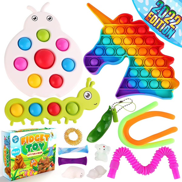 Sensory Fidget Packs Toys Pop - Fidget Toy Pack Stress Balls Figit ...