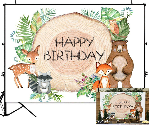 7x5ft Woodland Backdrop for Birthday Rustic Forest Woodland Animals ... 7x5ft Woodland Backdrop for Birthday Rustic Forest Woodland Animals ...