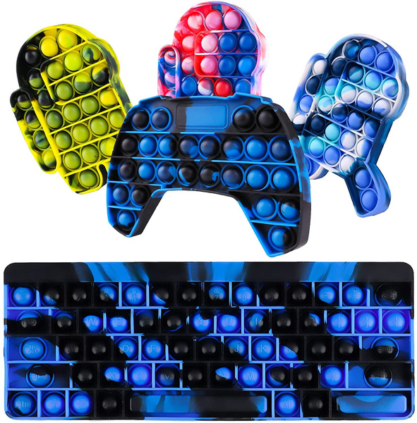 5 Packs Jumbo Large Huge Big Mega Blue Keyboard Push Poop Popets Popit ...