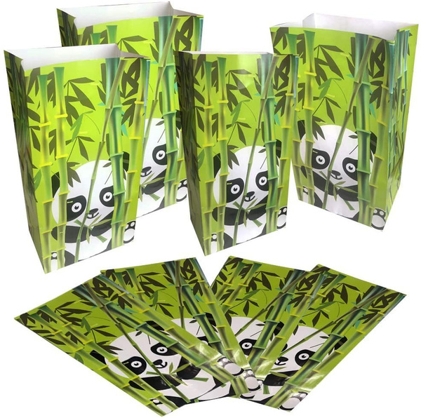 Panda Paper Party Favor Bags, Pack of 12, Fun Theme Goodie Gift Bags ...