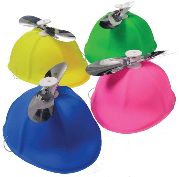 Propeller Beanie Hats for Kids, Pack of 12, Plastic Hats with Spinning ...