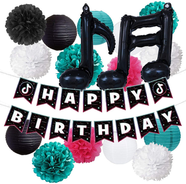 TIK Tok Birthday Decorations TIK TOK Party Backdrop, TIK Tok Party ...