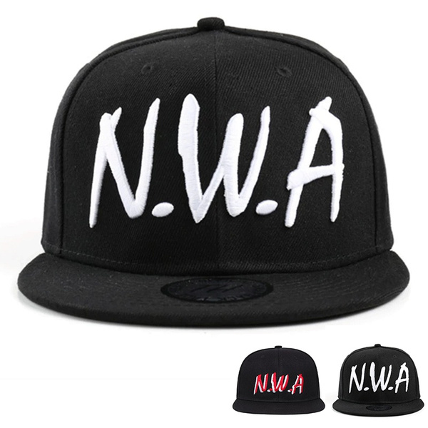 NWA Letters Black Snapback Sports Baseball Cap Men's Women's Hip Hop ...