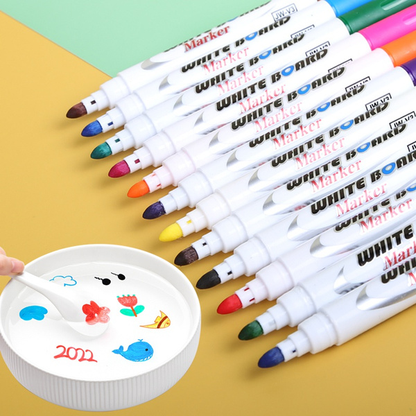 12 Colors Magical Water Painting Marker Pen Floating Painting Marker ...