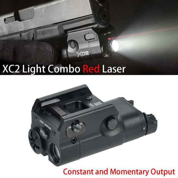 XC2 Ultra Laser Light Compact Pistol Flashlight Combo Red Dot Laser ...