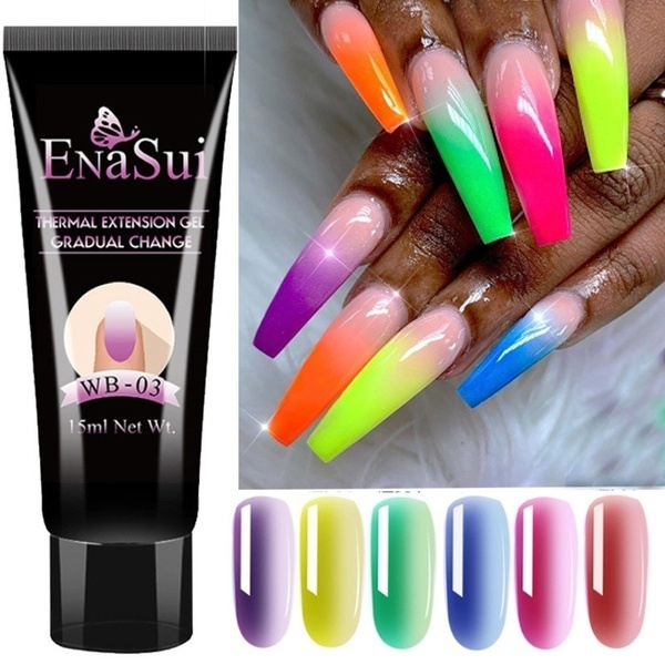 1 Pc 15ml Thermal Quick Extension Nail Gel Polish Poly Building Gel ... 1 Pc 15ml Thermal Quick Extension Nail Gel Polish Poly Building Gel ...