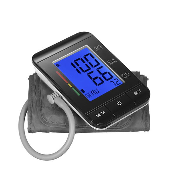 Digital Upper Arm Blood Pressure Monitor Sphygmomanometer LCD Screen ...