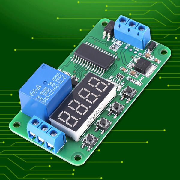 Multifunction Self-lock Relay PLC Cycle Timer Module Delay Time Switch ...
