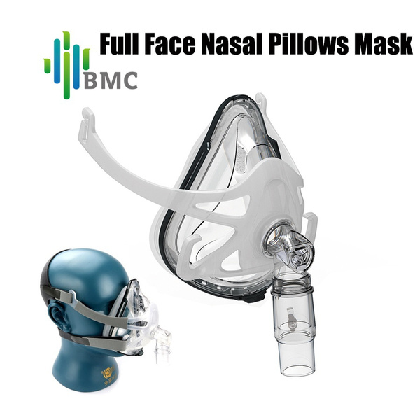 CPAP Full Face Nasal Pillows Mask FM1A Nose and Mouth Mask with ...