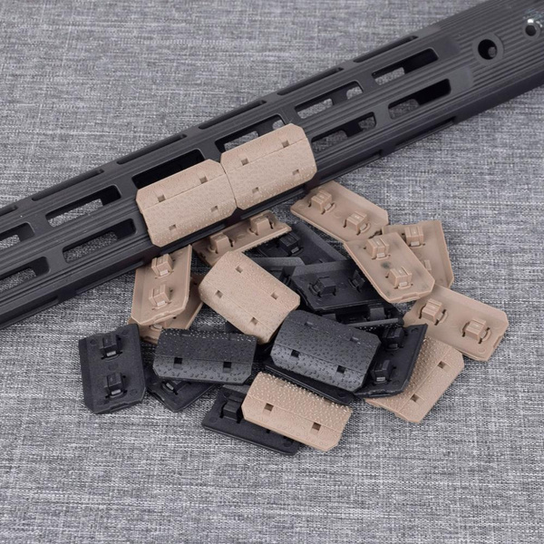 12PCS Tactical Polymer M-Lok Handguard Rail Cover For Rifle Airsoft ...