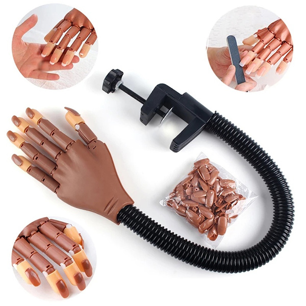 Prosthetic Fake Hands Model Nail Art Making Training Manicure Practice ...