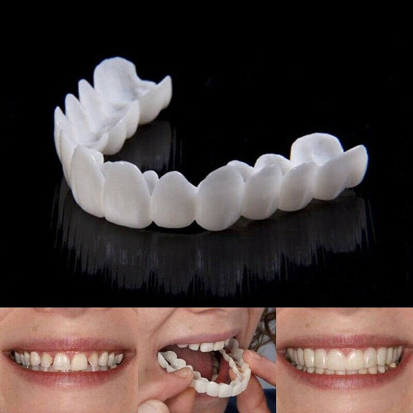 Upper/Lower False Fake Veneers Comfort Flex Denture Braces Seeds | Wish