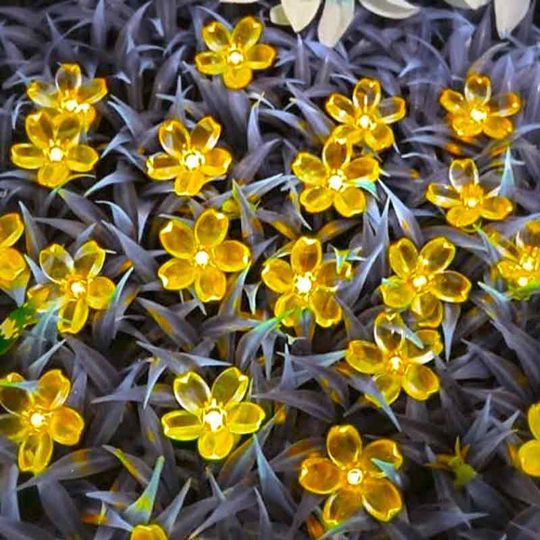 Solar Flowers Led Light Chain 5 Meters 20 Leds | Wish