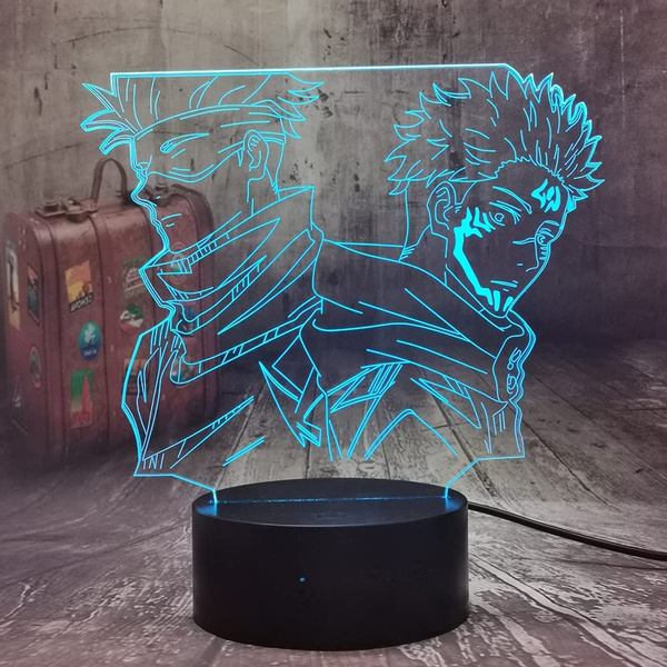 3D Anime Jujutsu Kaisen Led Night Light Satoru Gojo&Yuji Itadori Lamp ...