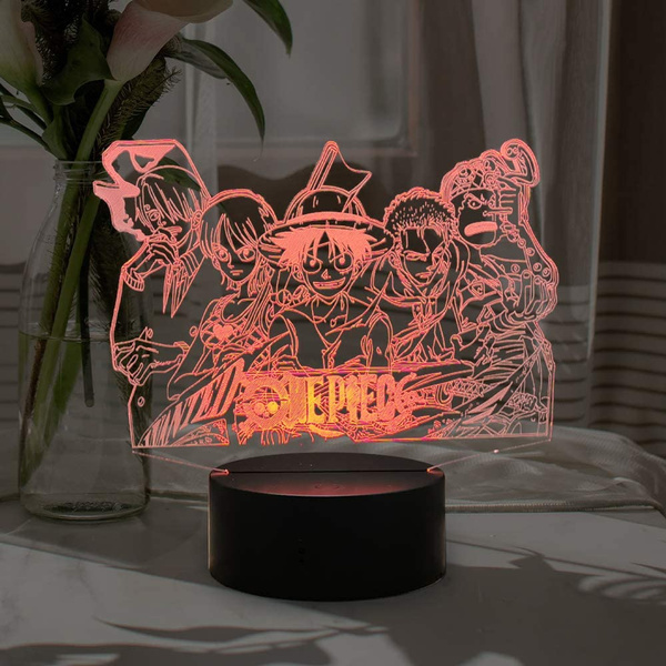 One Piece 5 protagonists Night Light Monkey D. Luffy Roronoa Zoro Nami ...