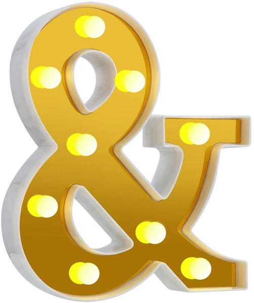 LED Letter Lights Alphabet Light Up Sign for Night Light Home Party ...