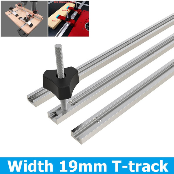 Woodworking DIY Tool Width 19mm T-track T-slot for Table Saw Router ...