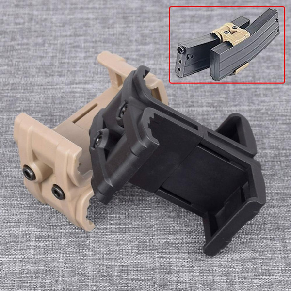 Tactical Nylon Clip Dual Magazine Coupler Link For AR15 M4 M16 5.56 30/ ...