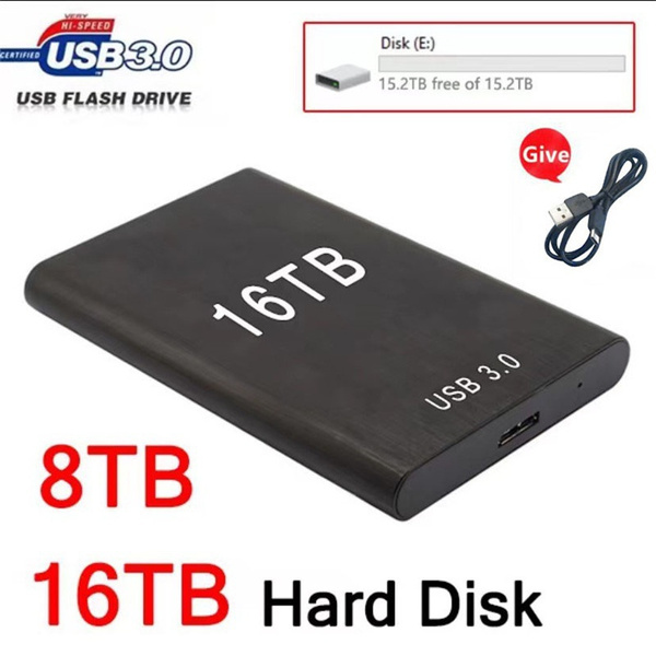 2022 Mobile Drive 8TB/16TB External Hard Drive Portable HDD USB 3.0 | Wish