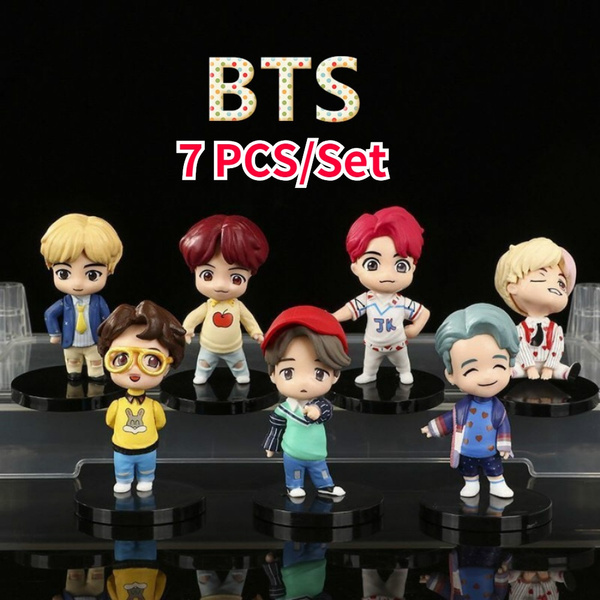 Kpop Bts Bangtan Boys PVC Mini Figure Doll BT21 POPS Figure Doll ...