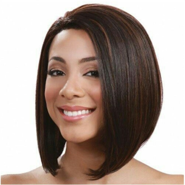 Women's Fashion Short Hair Bobo Head Shaving Medium Long Straight Hair ...