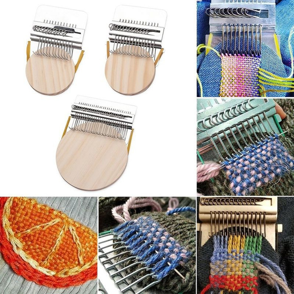 DIY Craft Textile Tools Mini Wooden Loom for Jeans Clothes Creative ...