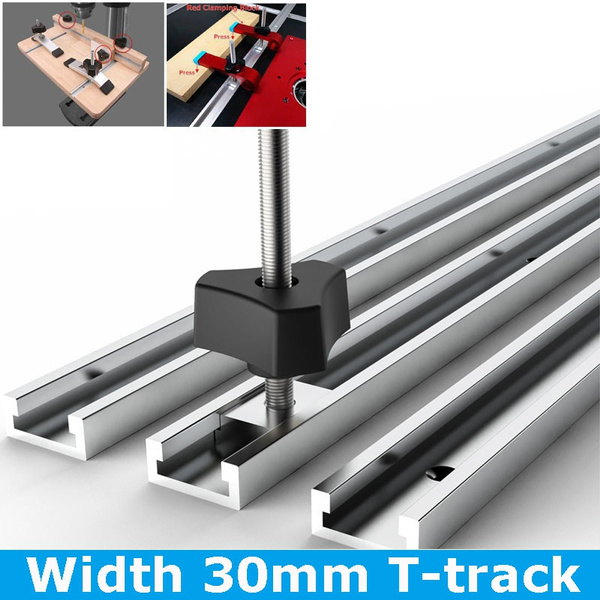 Aluminium Alloy Width 30mm T-track for Table Saw Chute Rail Woodworking ...