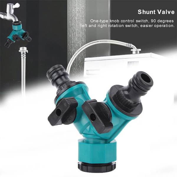 Shunt Valve, Household Y Shunt Adapter Connector Garden Hose Faucet ...