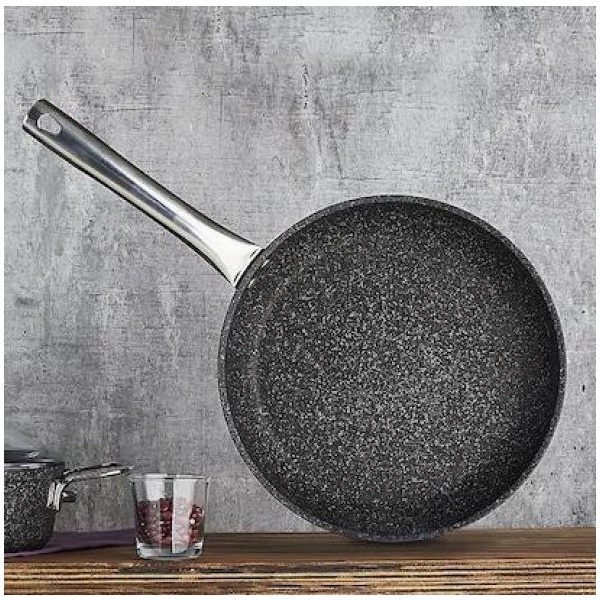 Falez Black Line Granite Cast Iron 26 Cm Pan Black | Wish